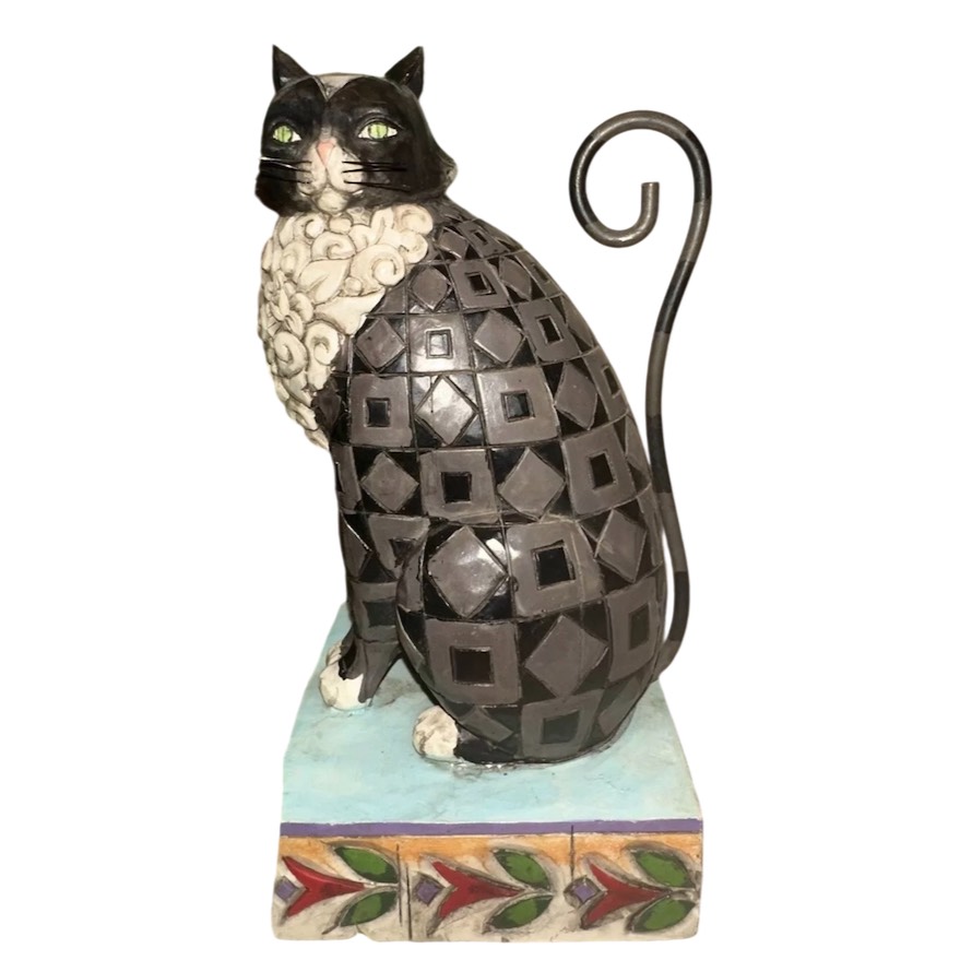 Jim Shore Heartwood Creek Lucky Black Cat 2006 #4007498