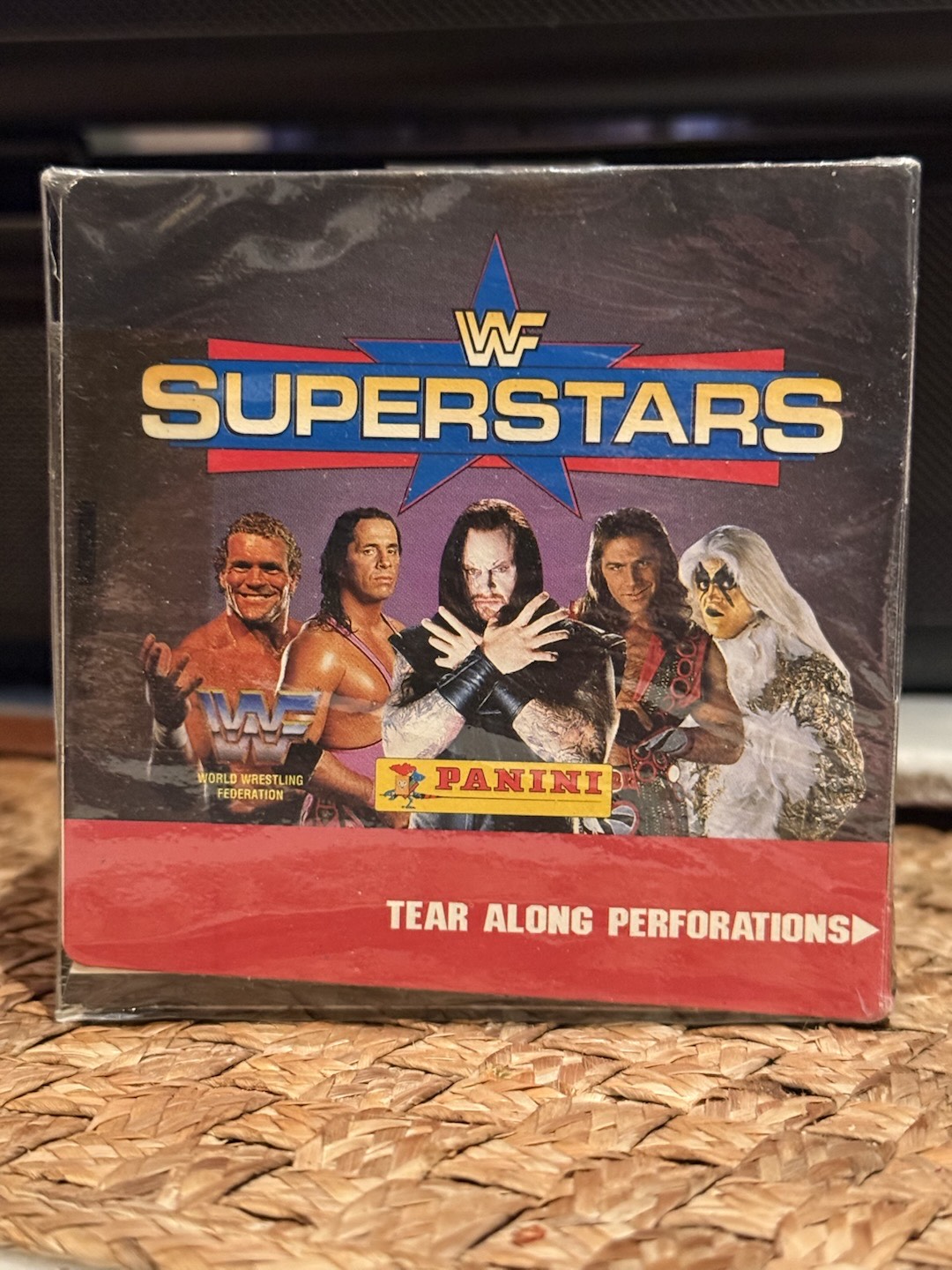 WWF PANINI SUPERSTARS STICKERS 1997 1 PACK (LOOK FOR ROCK ROOKIES!)