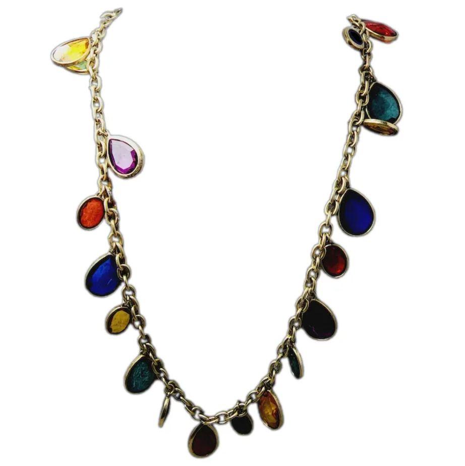 Vintage Dell'ollio Acrylic Dangle Belt/Necklace