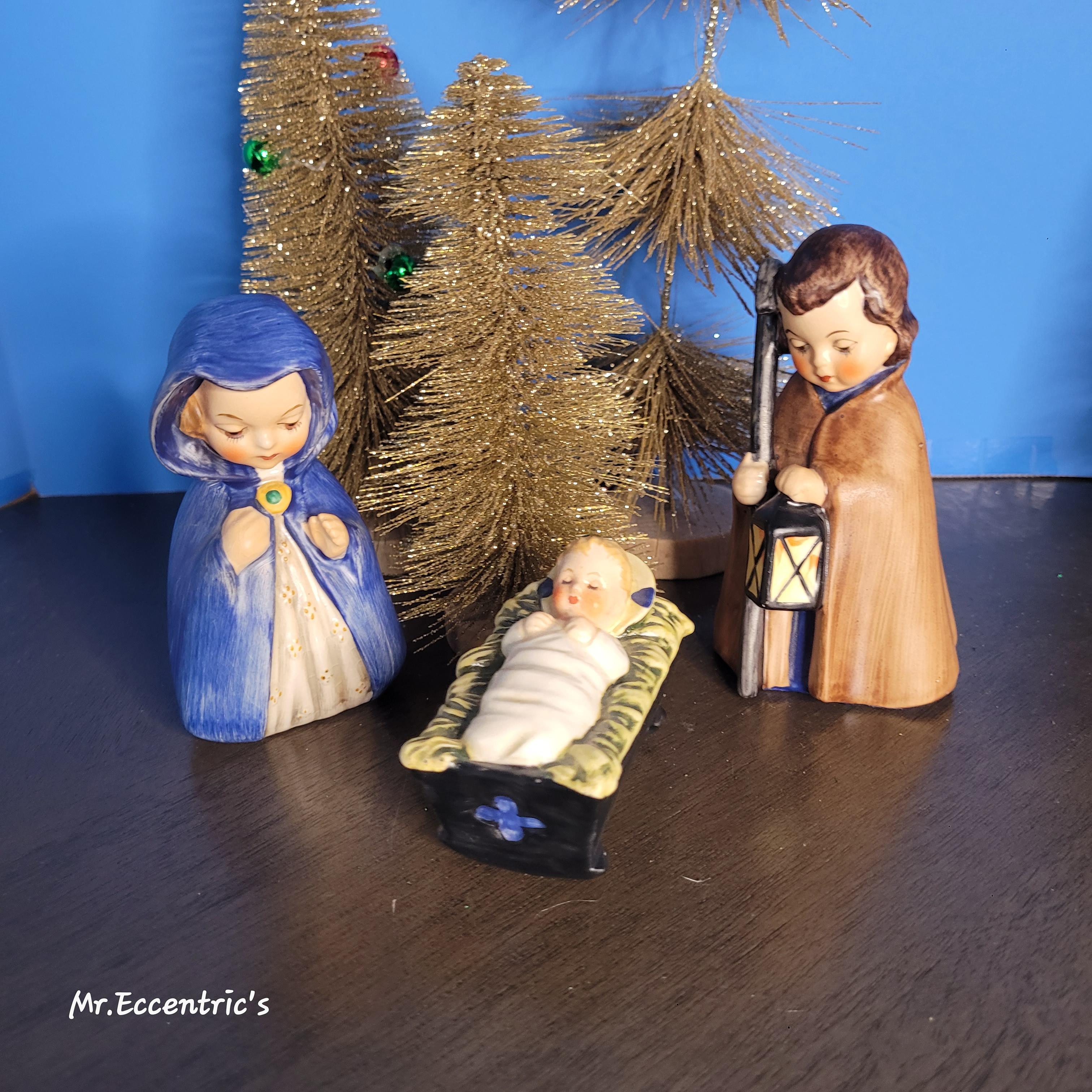 Vintage Goebel Janet Robson W.Germany Ceramic Nativity Figurines Set