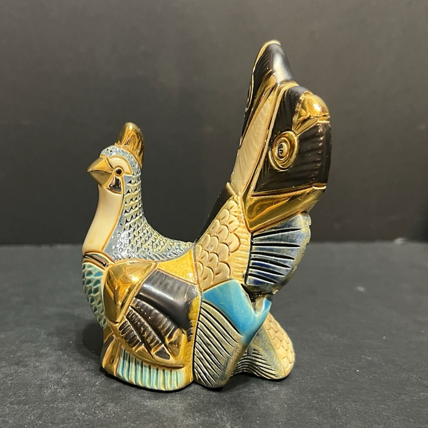 Artesania Rinconada Peacock Anniversary Collection #754 Figurine w ...