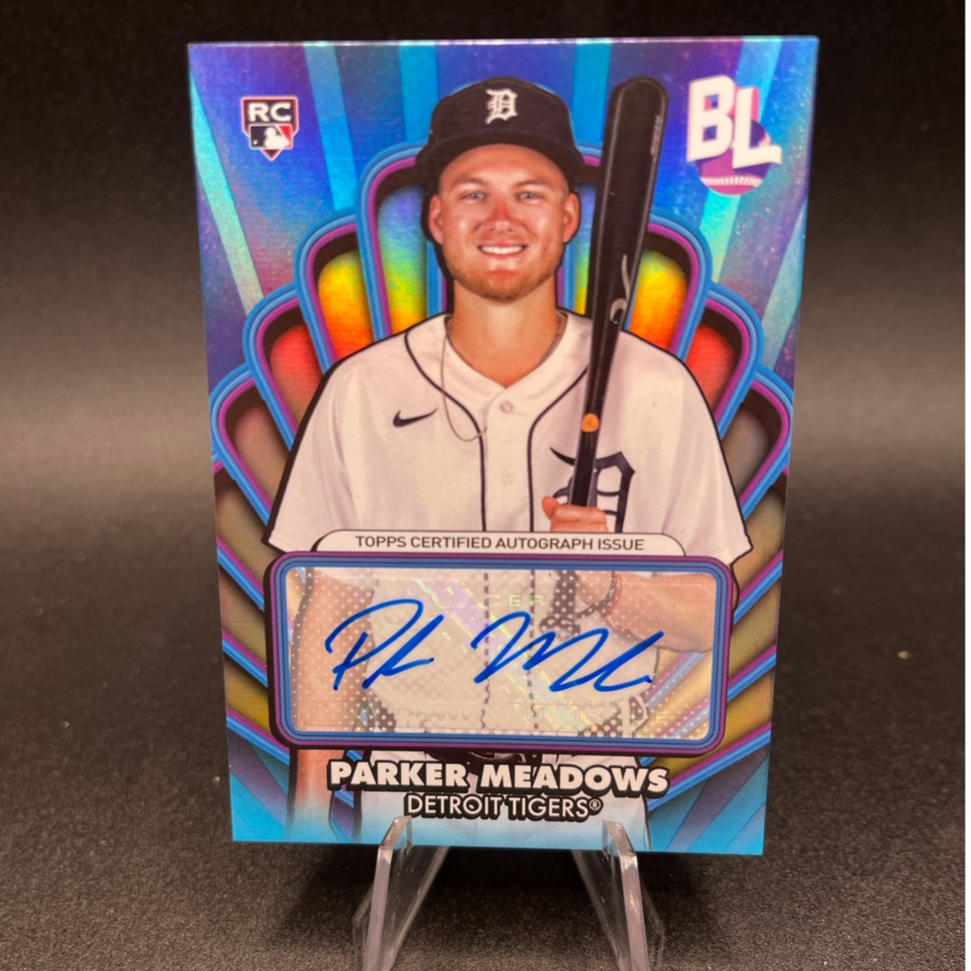 Parker Meadows Autograph baseball Card 2024 Big League Detroit Tigers