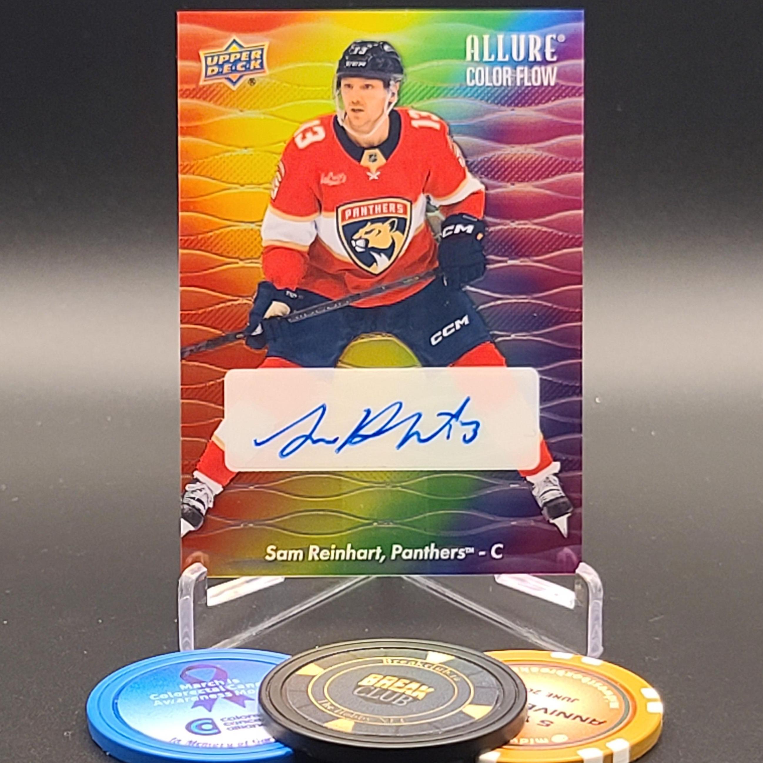 Sam Reinhart Auto 2023-24 Upper Deck Allure Hockey Color Flow Insert ...