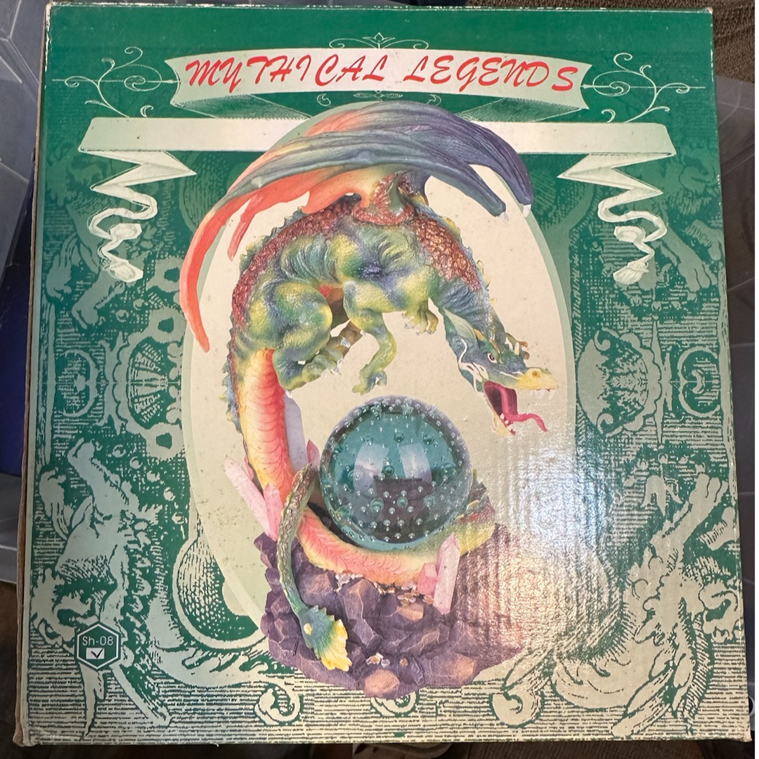 Mythical Legends Green Dragon Figure