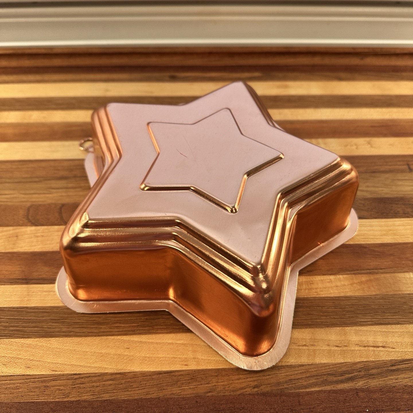 Vintage copper Star jello mold.