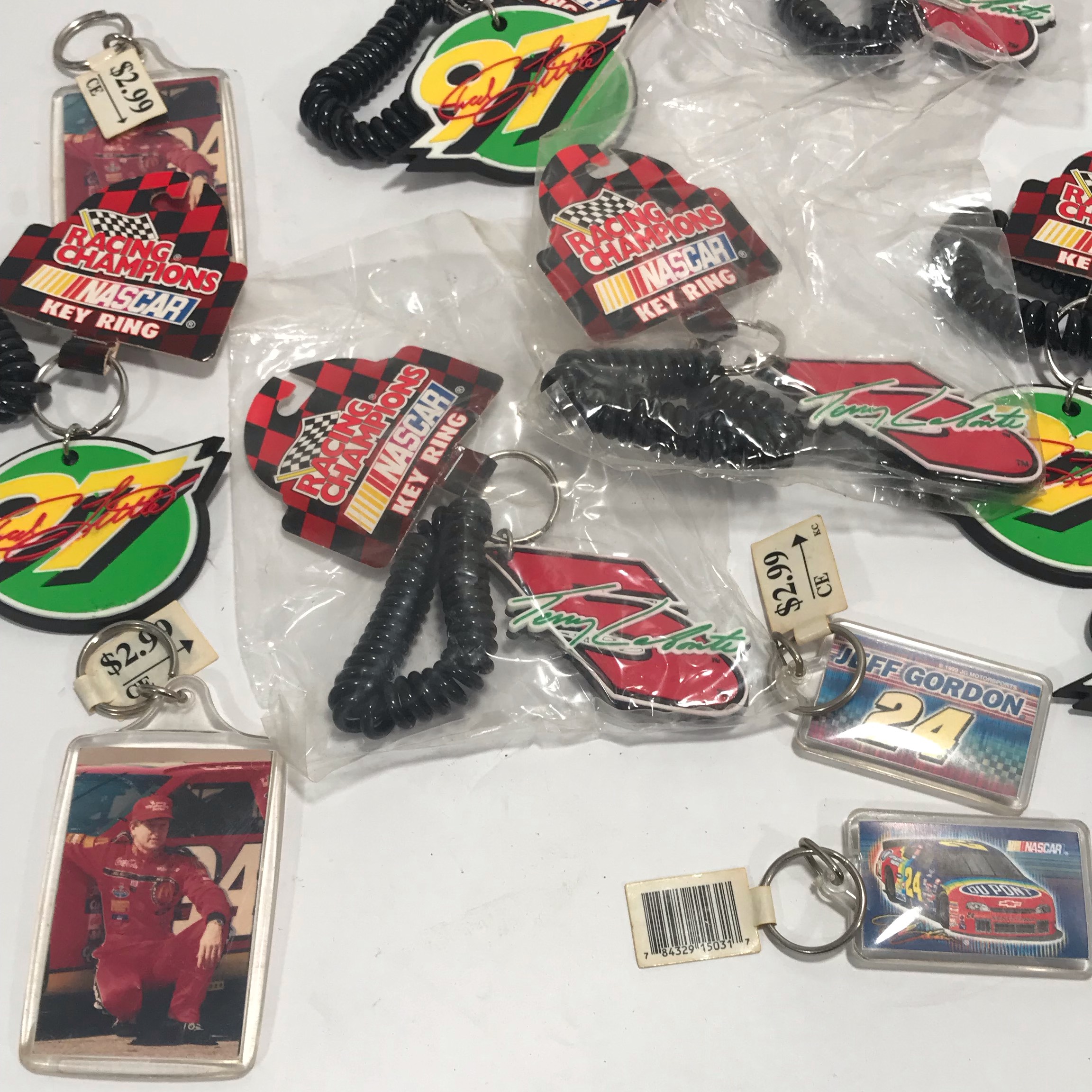 NASCAR Keychain Lot NOS