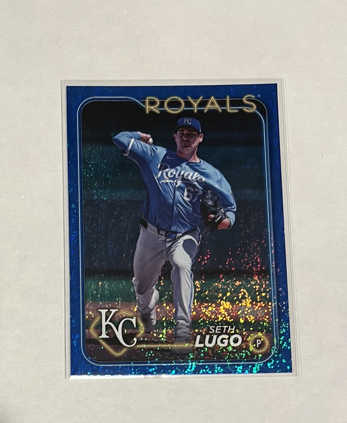 Seth Lugo Blue Holo Foilboard /999 Kansas City Royals