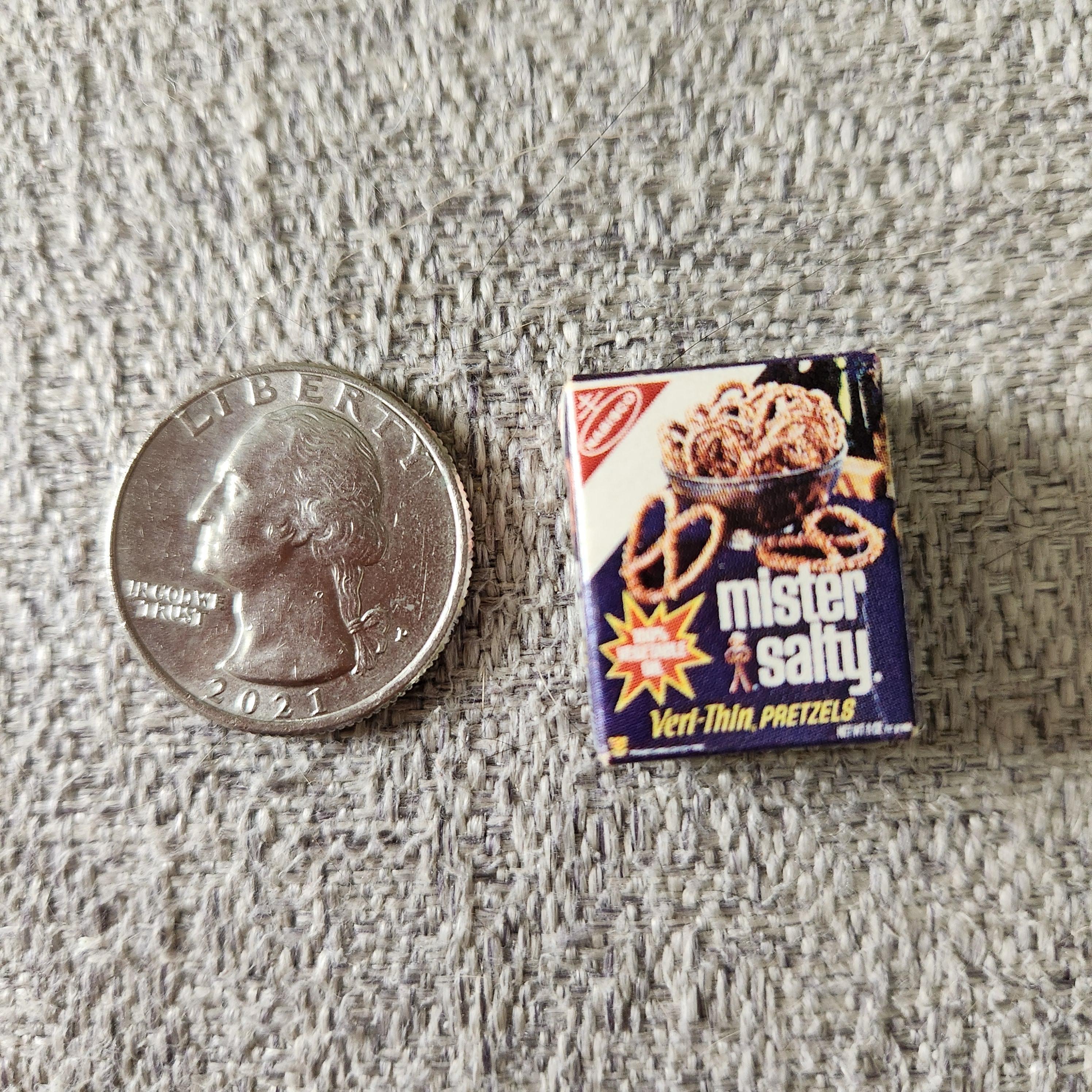 Mister Salty Crackers Dollhouse Miniature