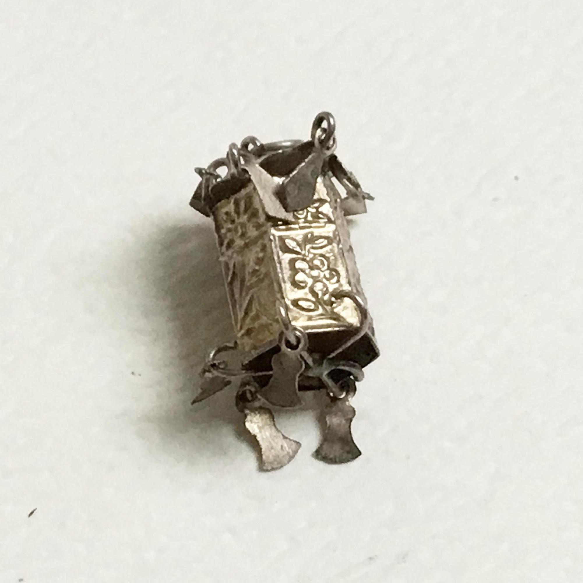 Vintage Sterling Silver Asian Chinese Lantern Articulating Dangles ...