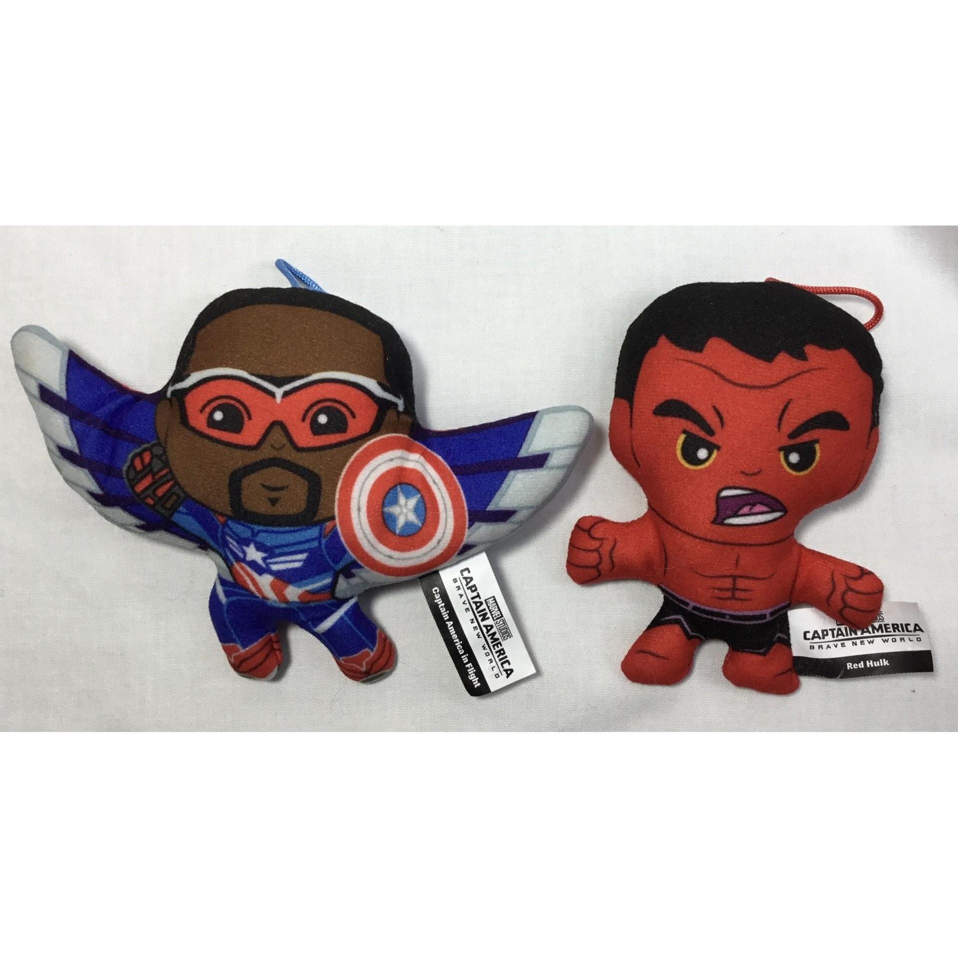 Captain America, mini, soft ornaments, Red Hulk, Flying Captain America
