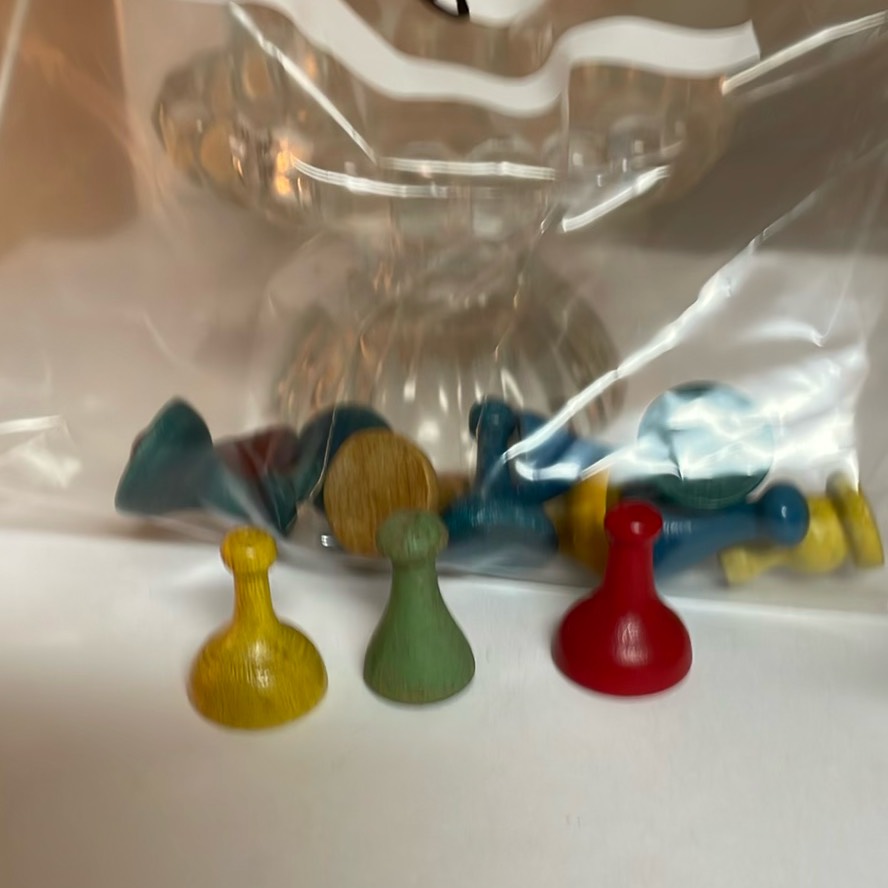 Vintage Wood Game Pieces (13)