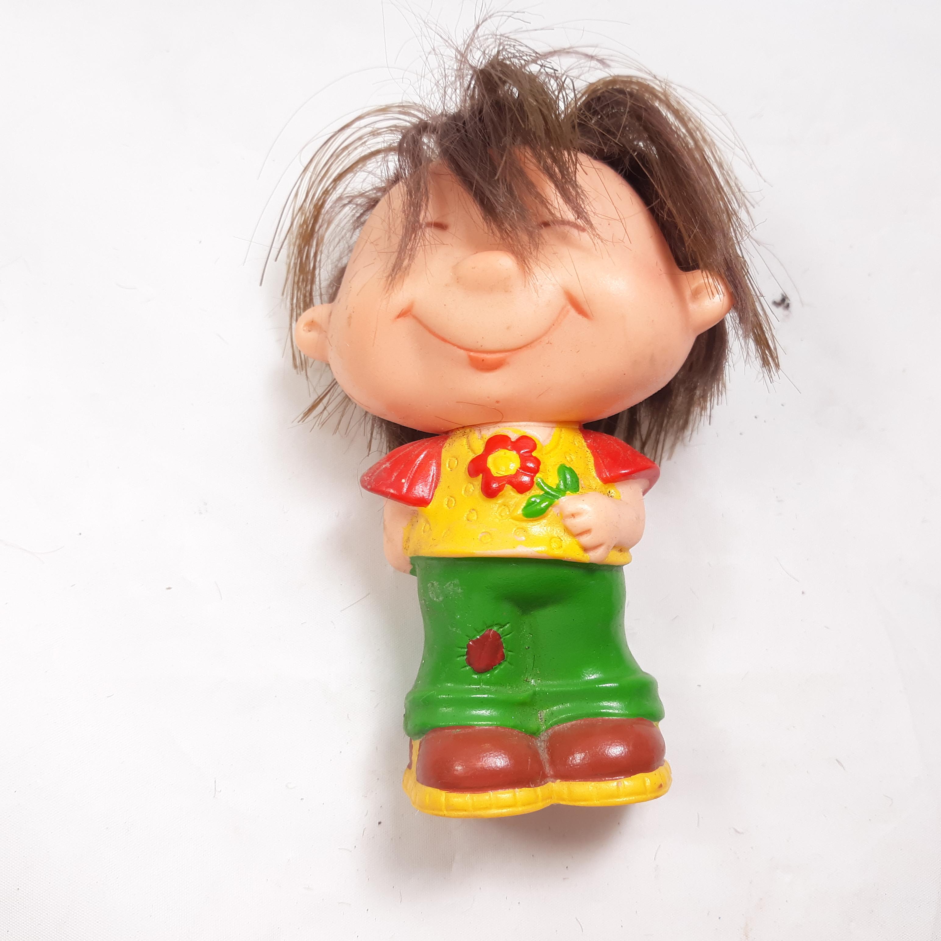 Vintage 1976 Roth Greeting Cards Brown Haired Boy Doll