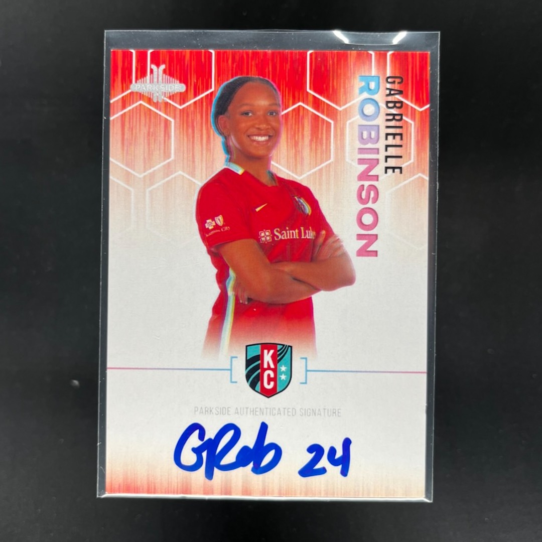 Gabrielle Robinson 2023 Parkside NWSL Vol 2 Red Hex Signature Series ...