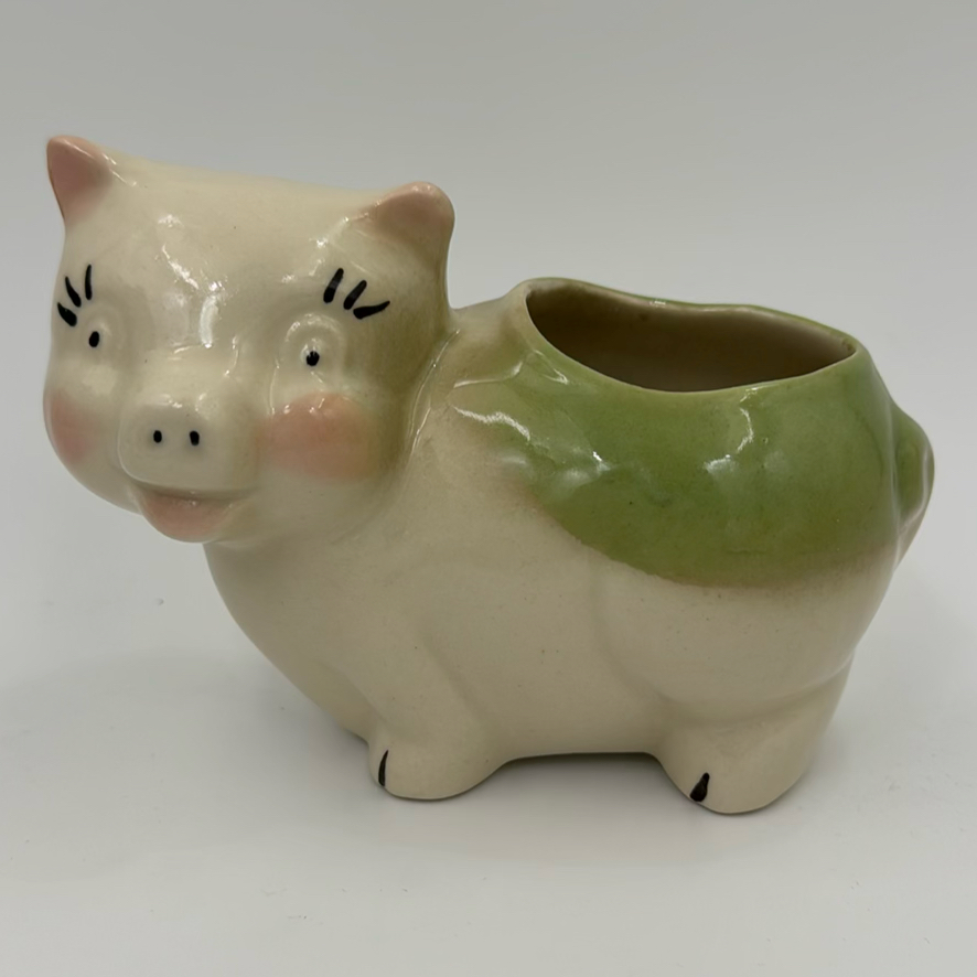 Cute Ceramic Pig Planter In Mark