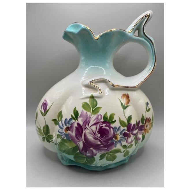 Vintage RS Prussia Pitcher Art Nouveau Circa 1920's~ Hand-Painted Roses ...