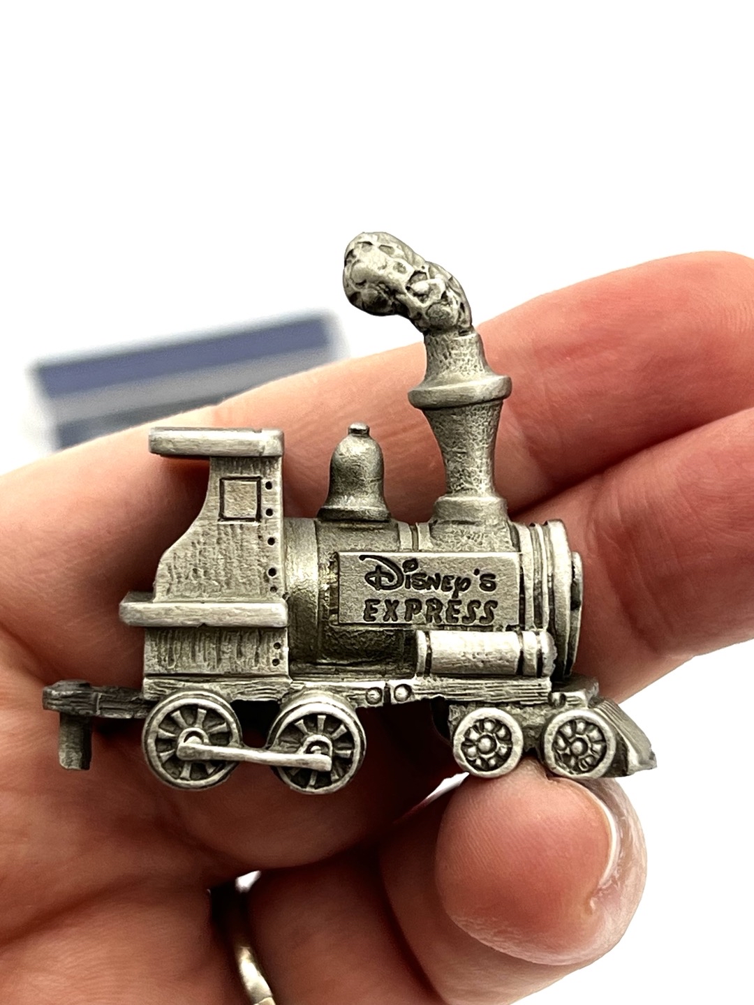 Disney Pewter Locomotive Figurine In Original Box