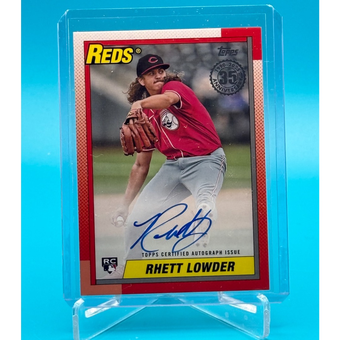 2025 Topps Series 1 Rhett Lowder 35th Anniversary RC Auto Cincinnati Reds