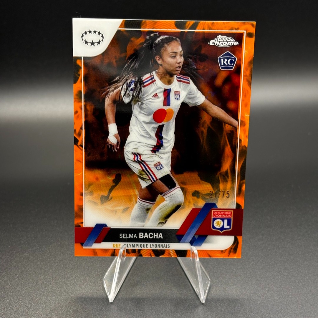 Selma Bacha Olympique Lyonnais 2022/23 Topps Chrome Inferno Refractor ...