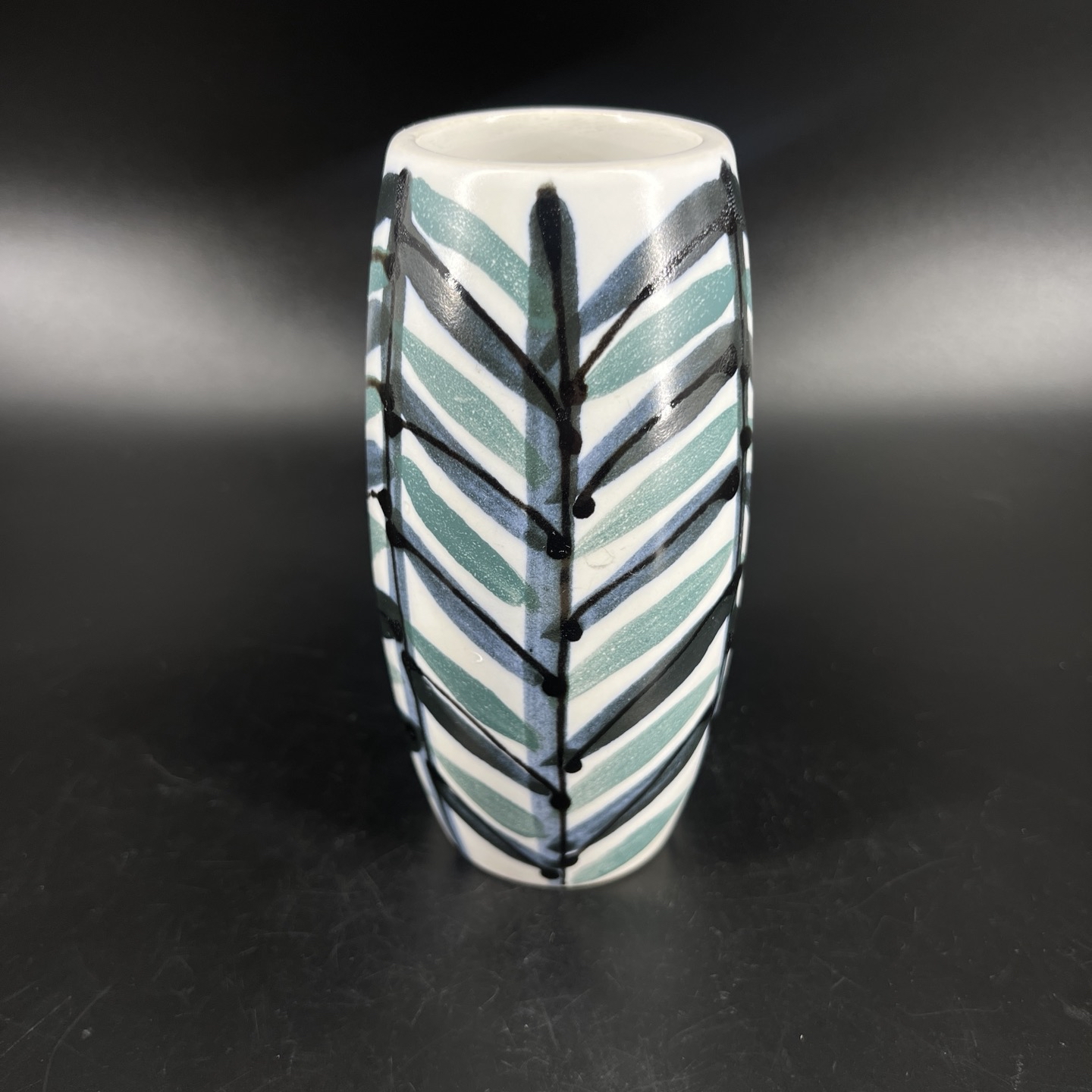 MCM Style Ceramic Leaf Vase
