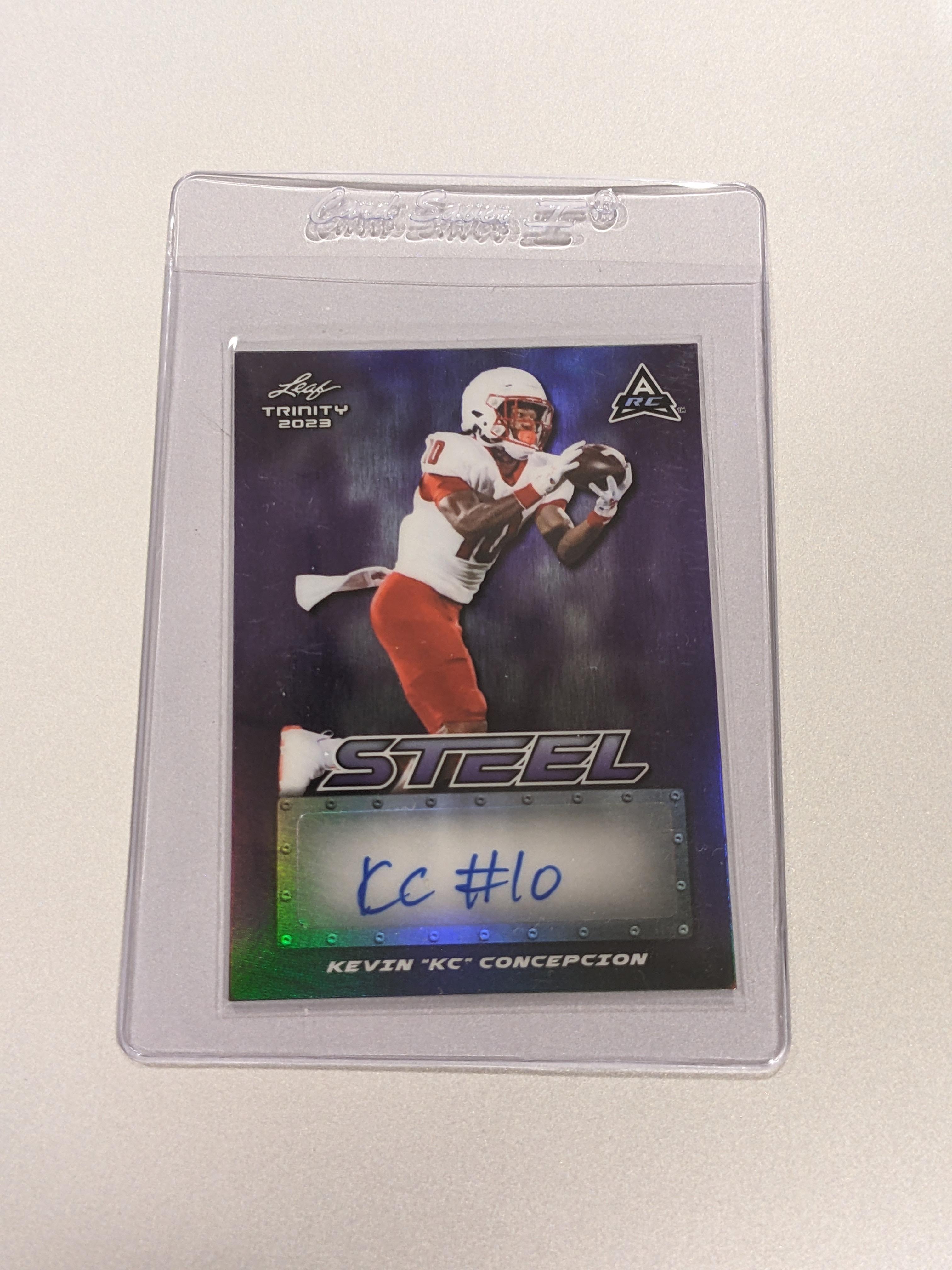 Kevin KC Concepcion 2023 Leaf Trinity - 35/35 Steel Purple Rookie Auto ...