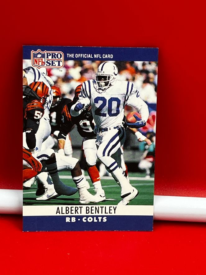1990 NFL Pro Set Collector Football Trading Card Colts Albert Bentley #128