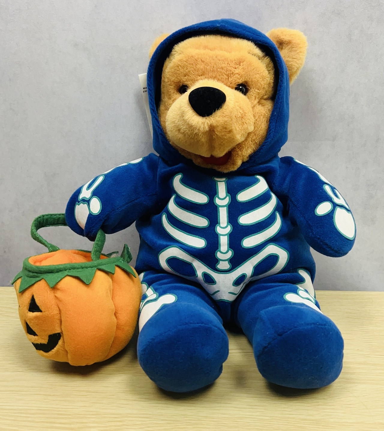 Winnie The Pooh Halloween Skeleton Costume 13” Stuffed Animal Toy Plush NWT