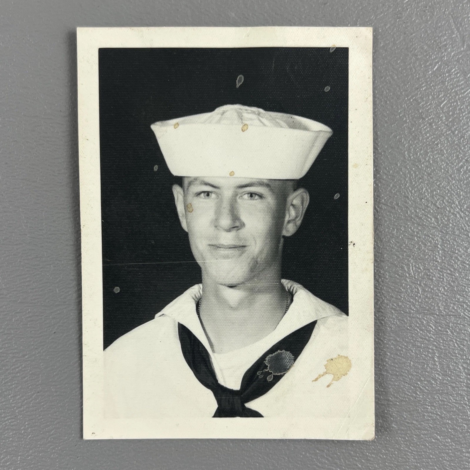 Military Photo US Navy Portrait 2.5x3.5" Wallet Black & White Sailor ...