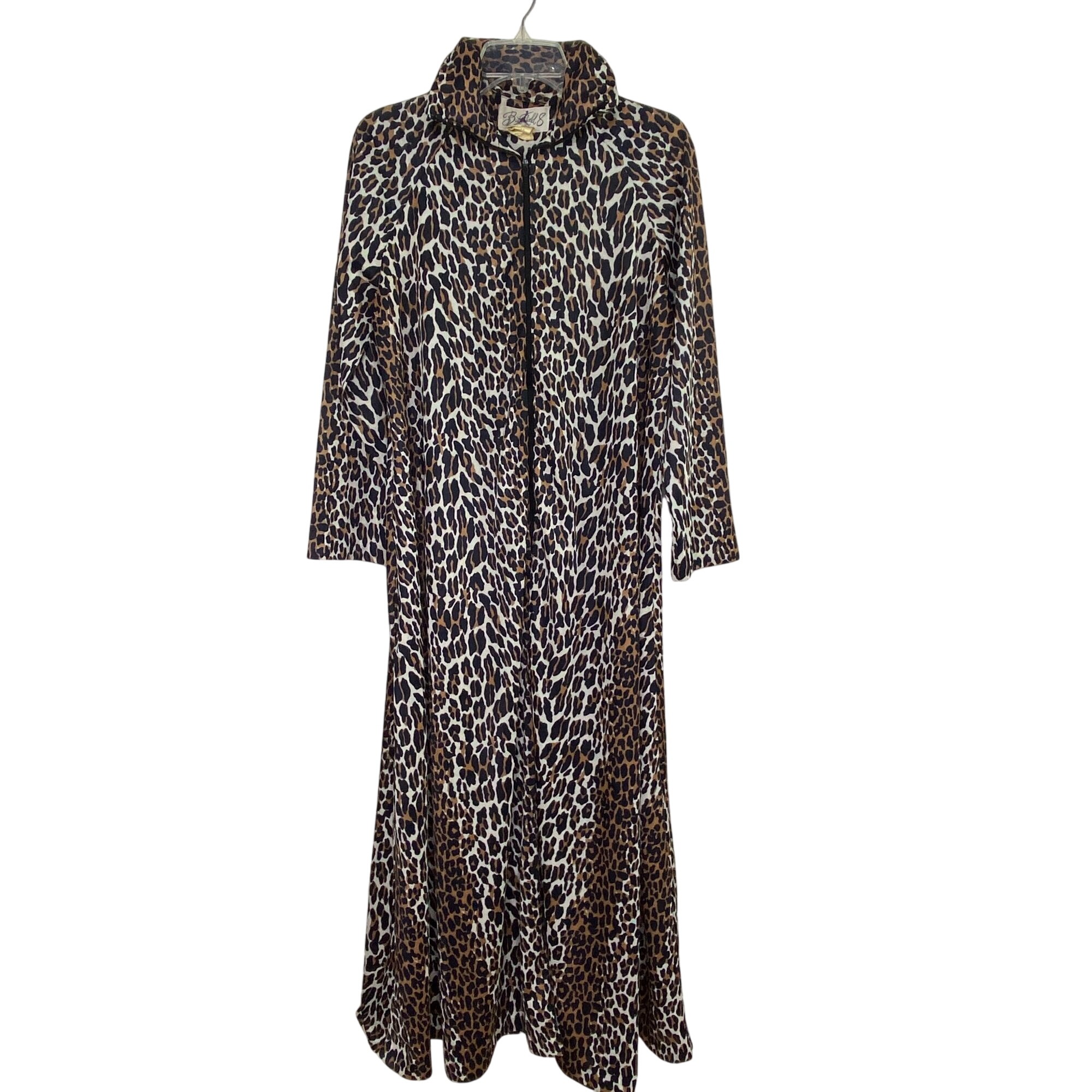 Butterfield 8 Vintage Leopard Kaftan House Coat Large