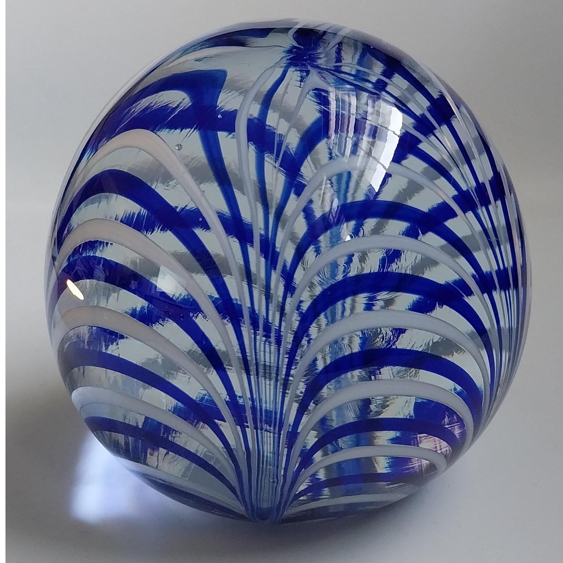 Vintage MMA-Metropolitan Museum Art, Pulled-Feather-Like, Cobalt Blue ...