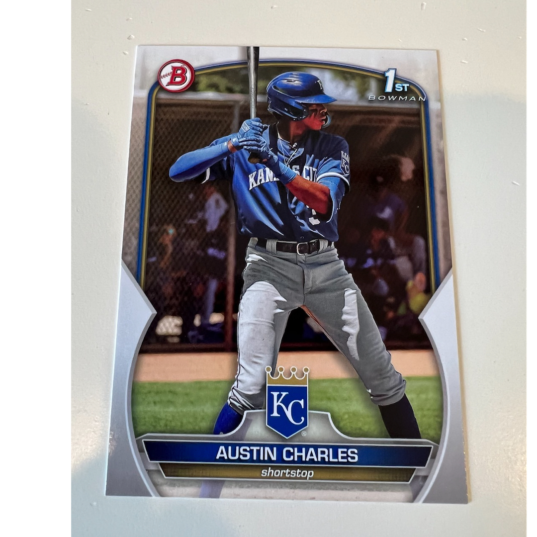 Austin Charles 1st Bowman Kansas City Royals