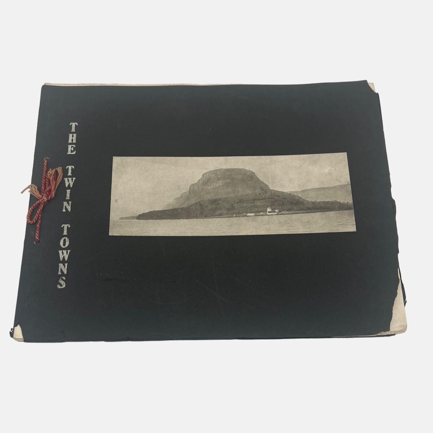 Antique Souvenir Photo Album The Twin Towns Port Arthur & Fort William ...