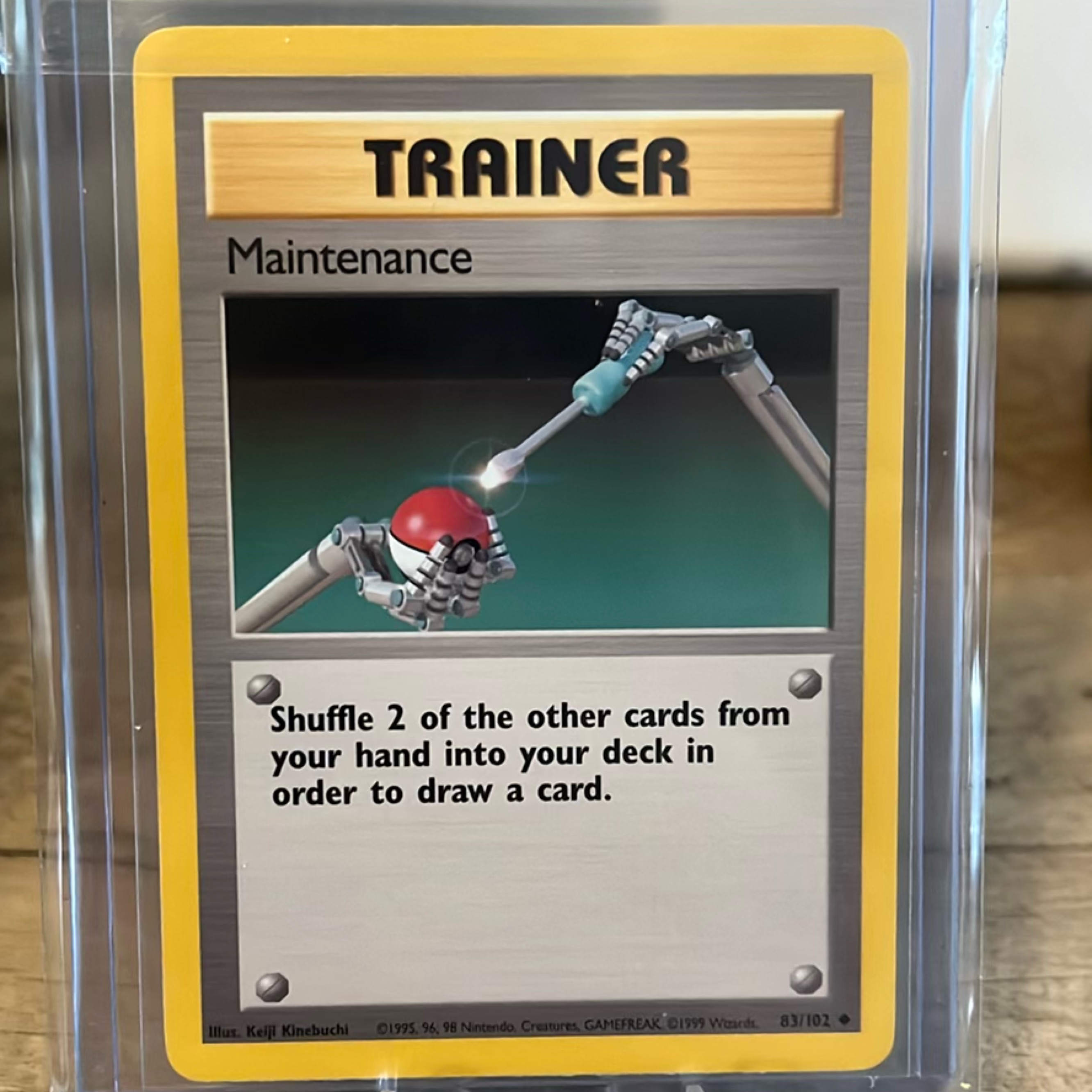 Pokémon Trainer Maintenance 1999 Base Set #83/102