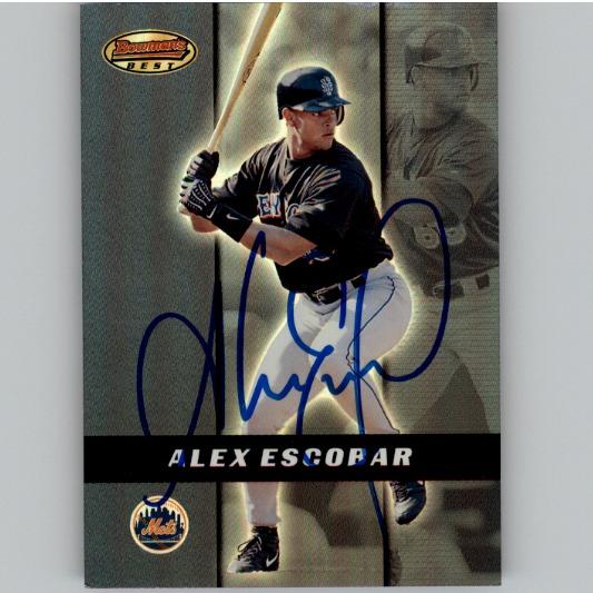 Alex Escobar Signed New York Mets 1999 Bowman’s Best Baseball Card #128