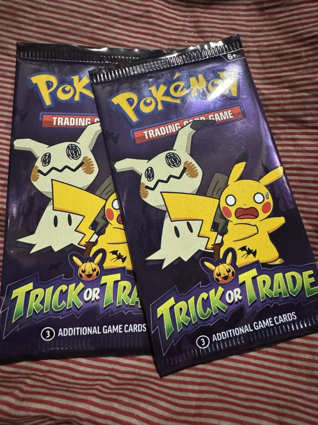 2 Pack Pokemon Mini Booster Pack Trick Or Trade