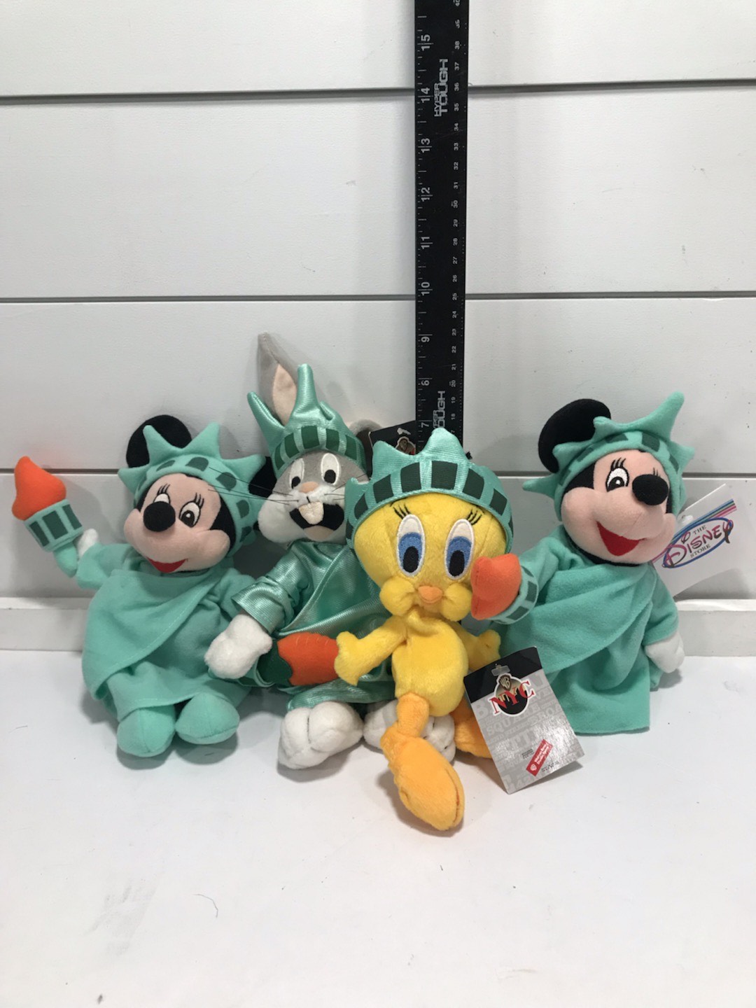 Statue Of Liberty Disney Plush Lot Of 4 NWT
