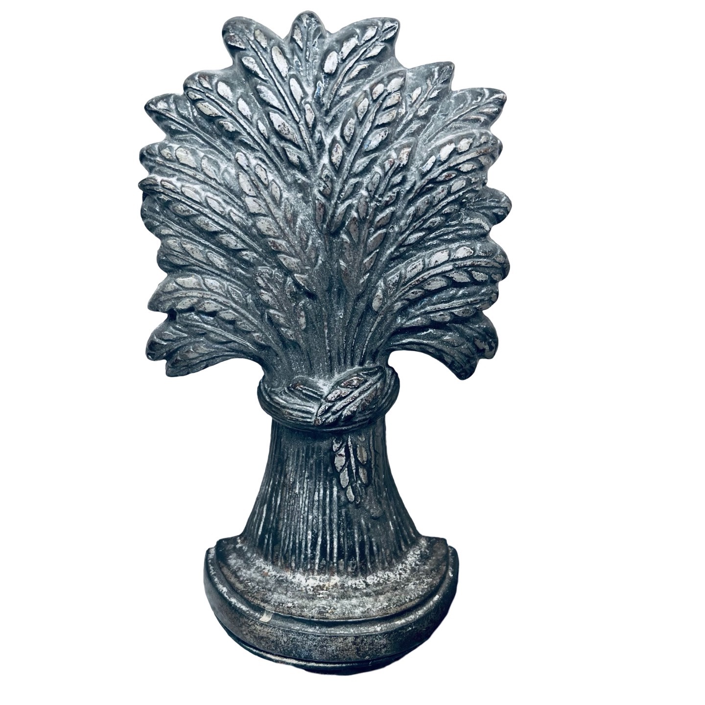 Vintage Heavy Metal Cast-Iron Wheat, Fall Decor Holiday Doorstop