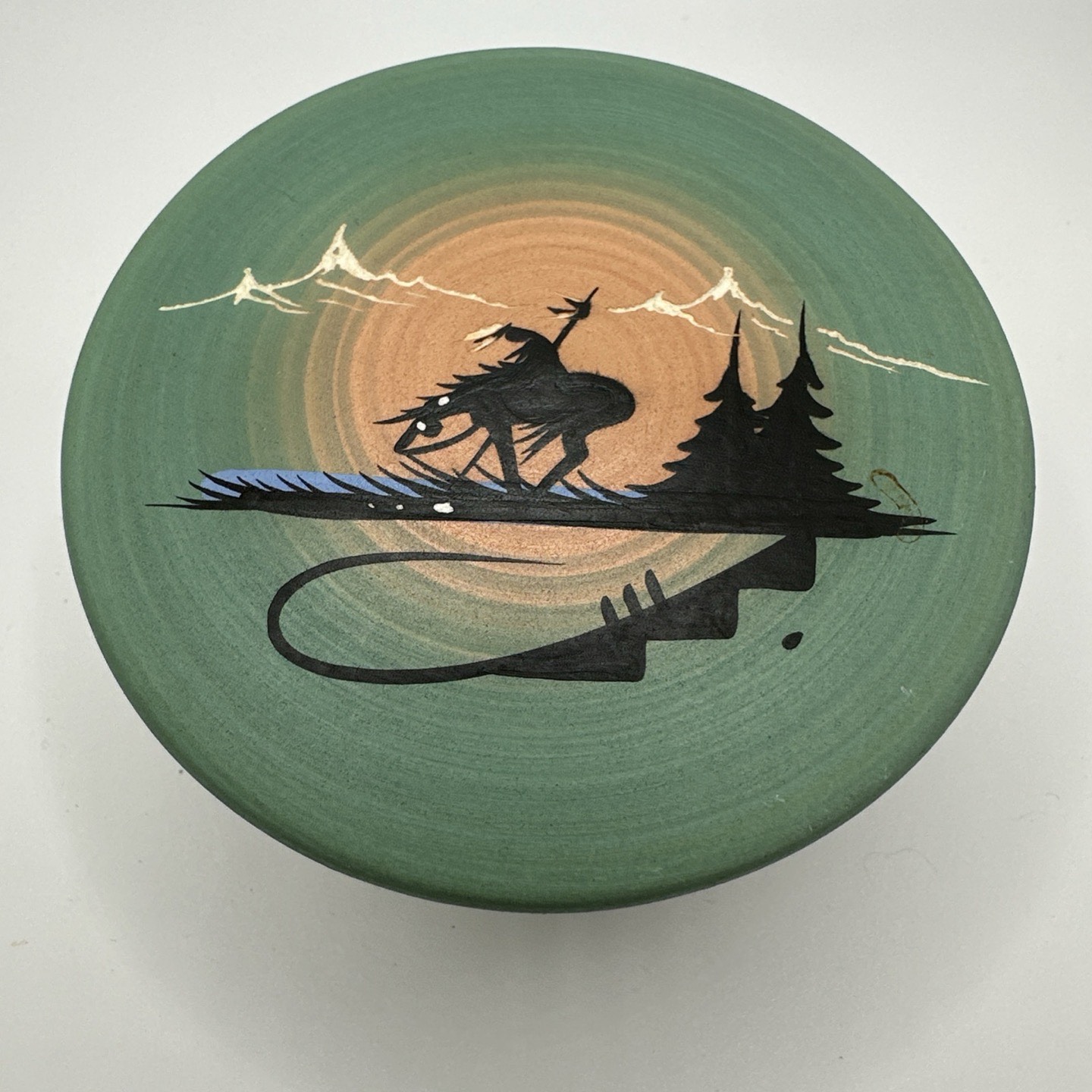 Southwest Pottery Art AZ Desert Native - Signed by Artist Trinket Box ...
