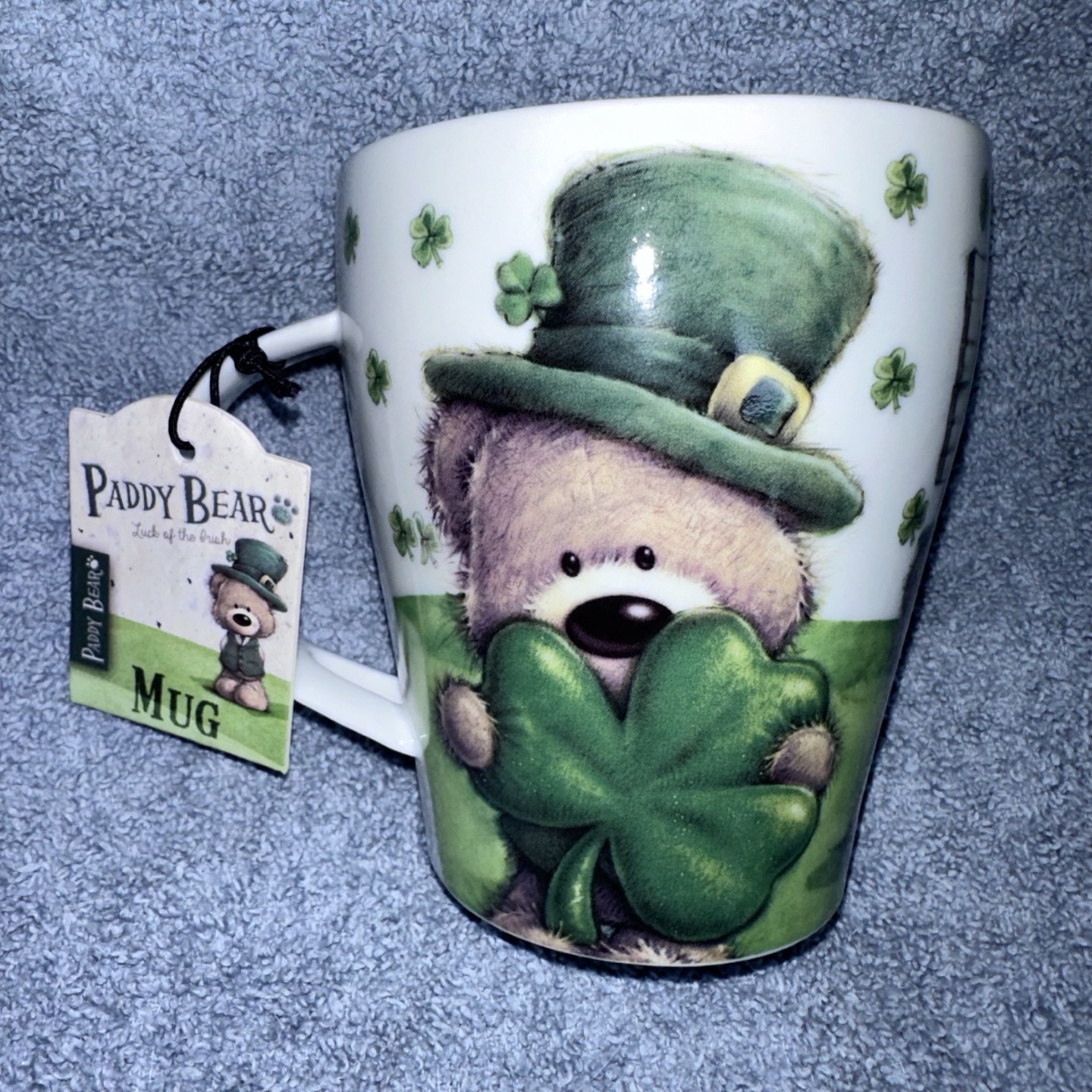 NWT Paddy Bear Irish Teddy Bear Coffee Mug Irish