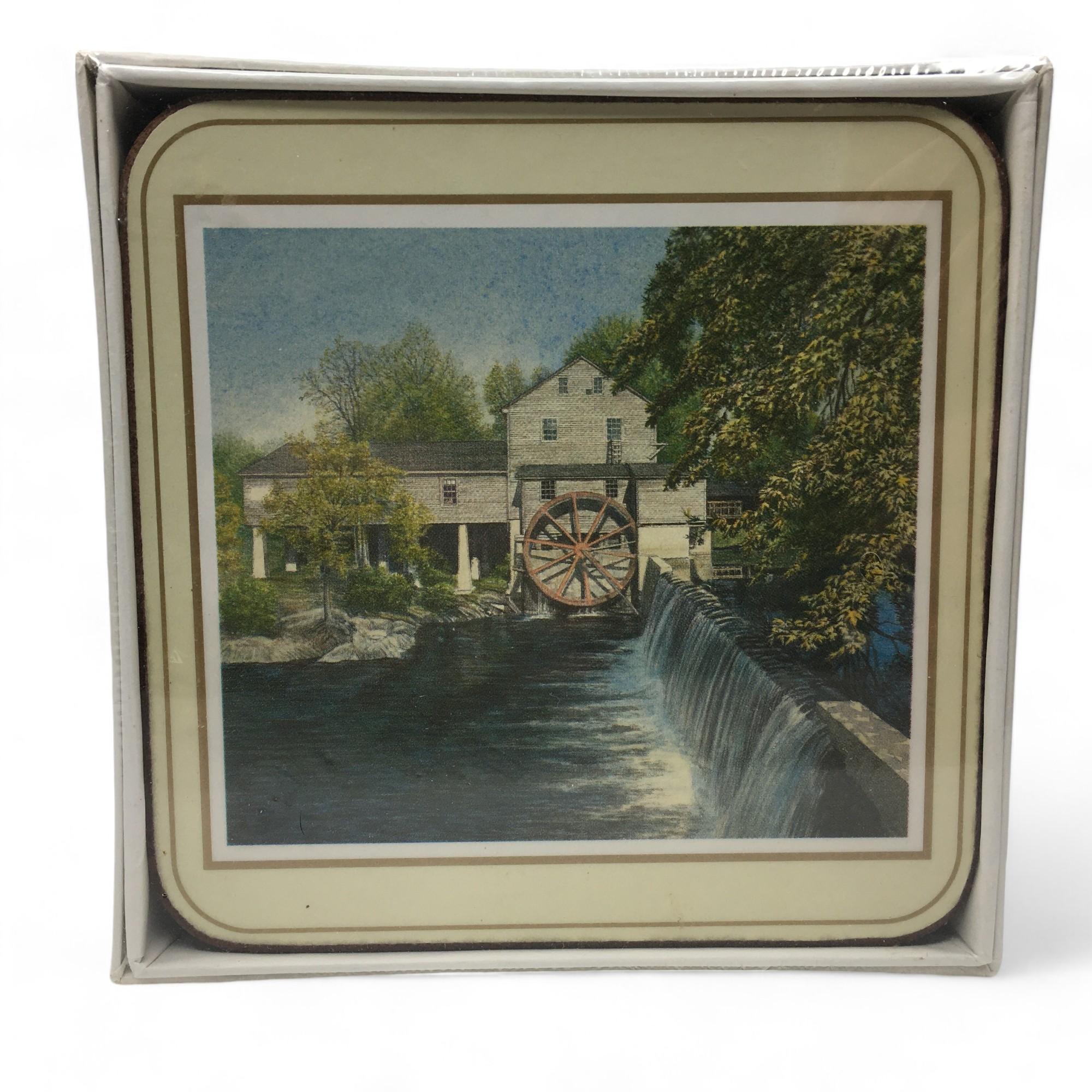 English Life Coasters Set of Six WATERMILLS - Made in England Factory ...