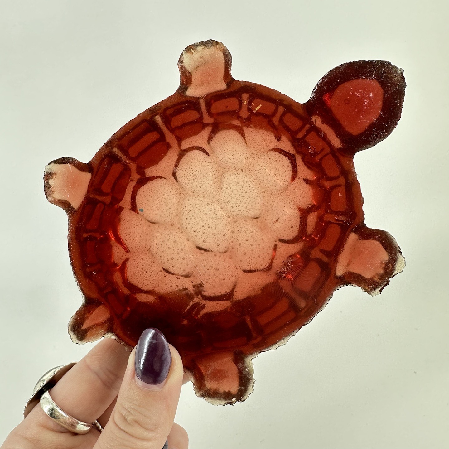 Lucite Turtle Soap Dish