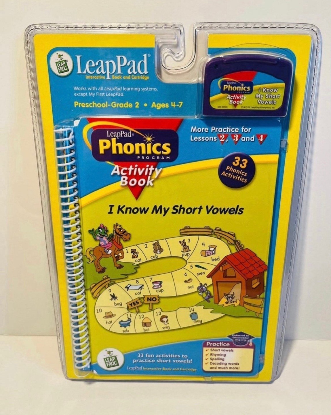 LeapFrog LeapPad Phonics Program Activity Book I Know My Short Vowels