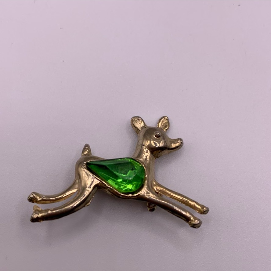 Adorable Reindeer Brooch 1 1/4” Long