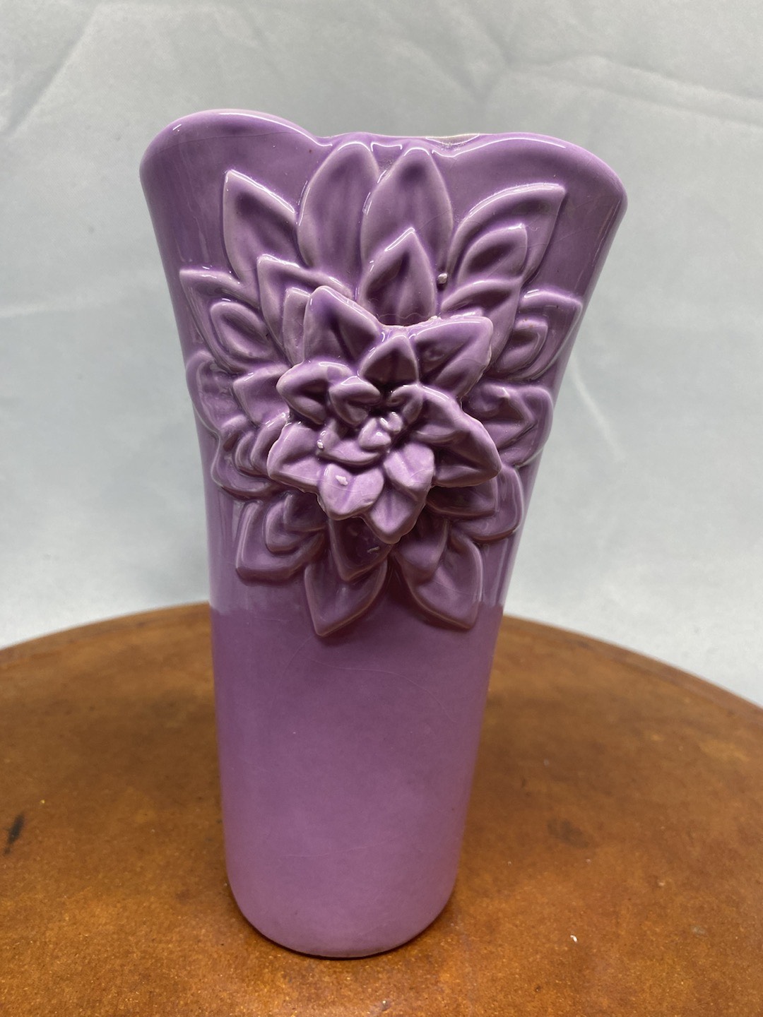 Purple Flower Pottery Vase