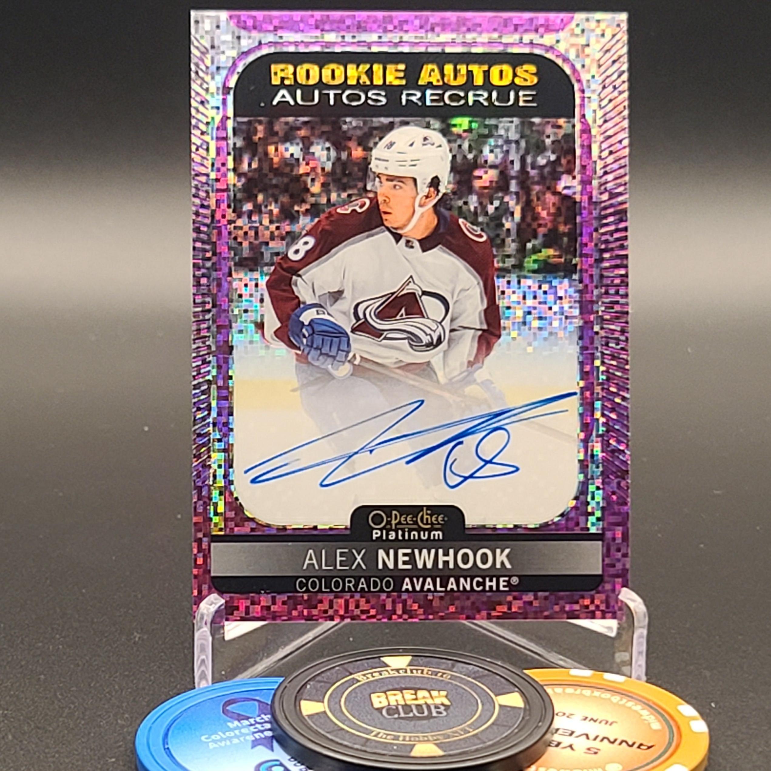 Alex Newhook Rookie 2021-22 Upper Deck O-Pee-Chee Platinum Violet ...
