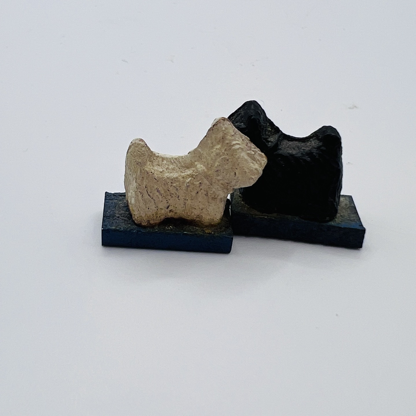 Vintage Miniature Scotty Dogs Magnetic Toy Tricky Dogs