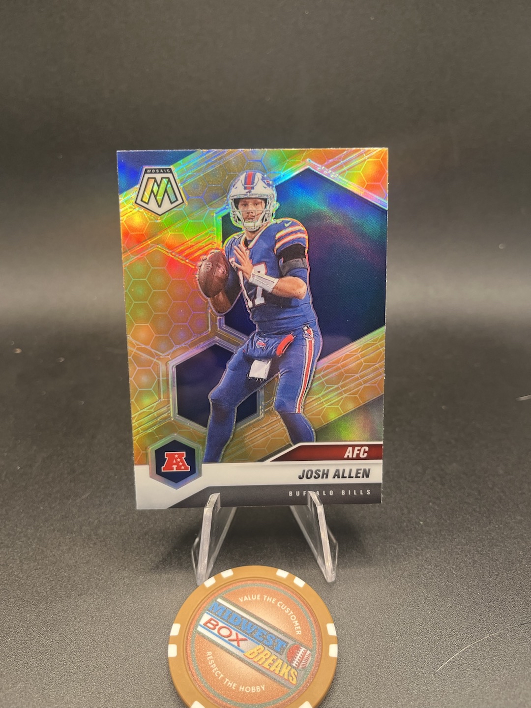 Josh Allen AFC Honeycomb Prizm 2021 Mosaic Buffalo Bills