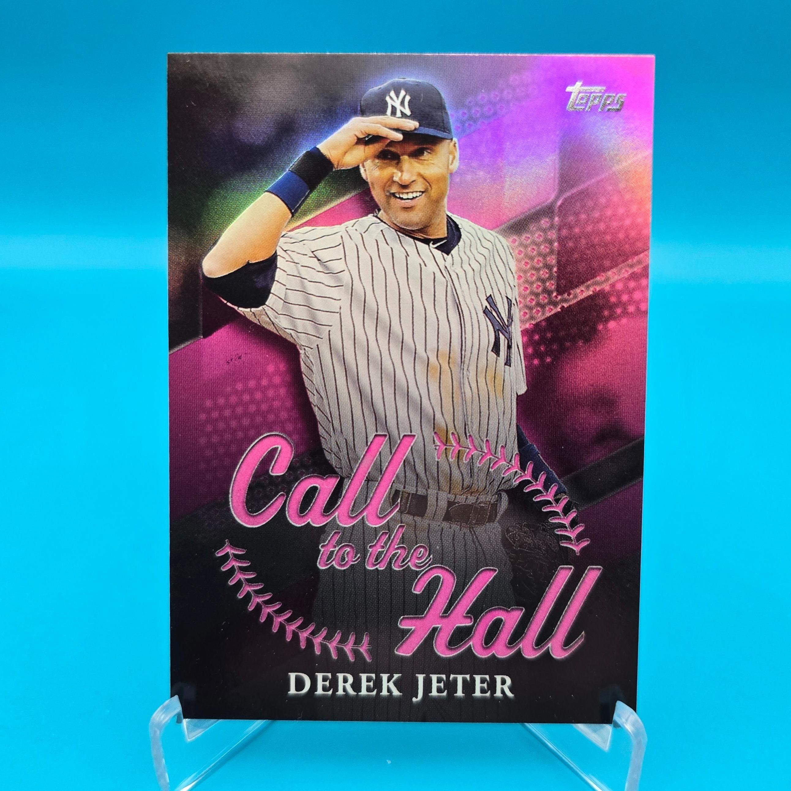 Derek Jeter 2025 Topps Call to the Hall Pink Foil SP Parallel New York ...