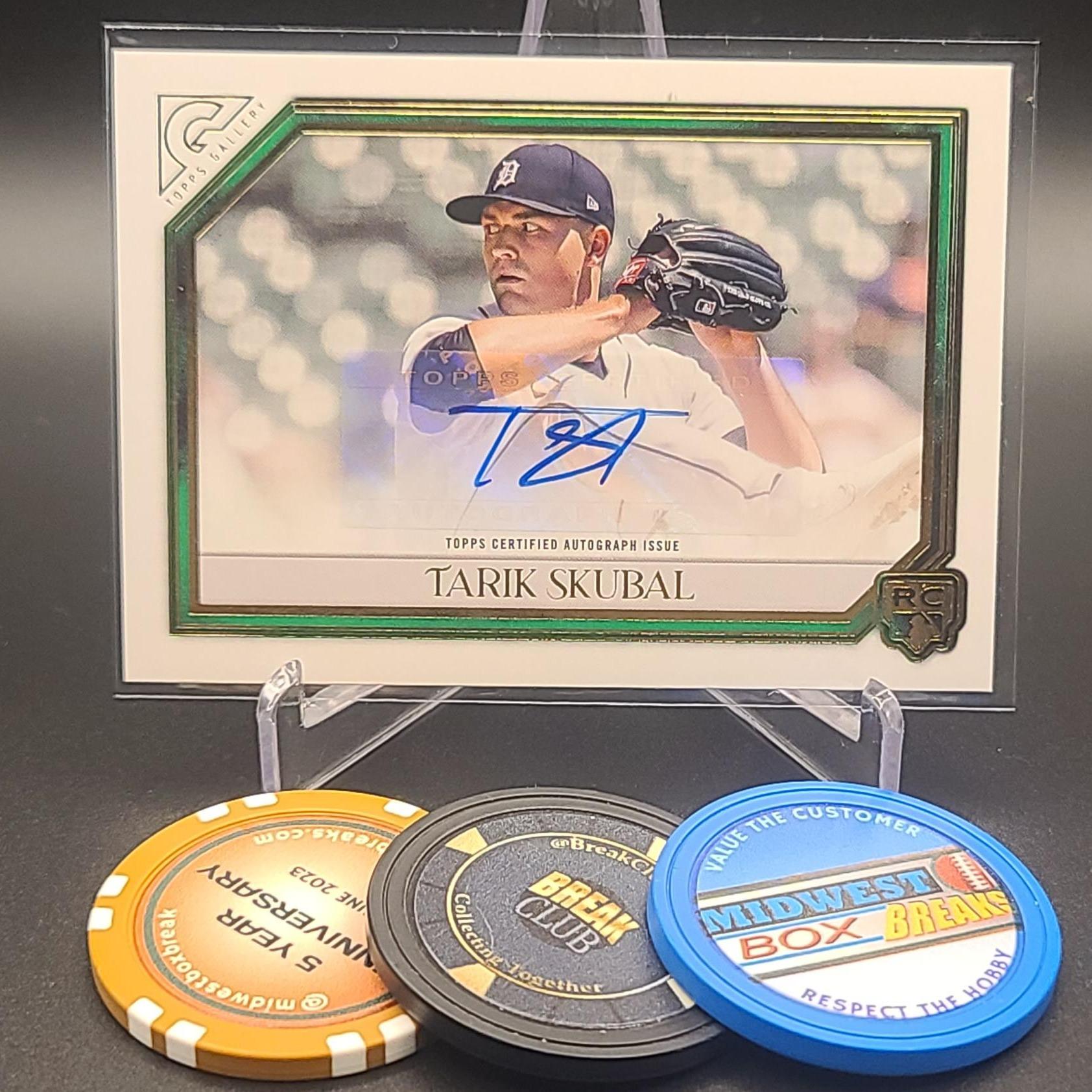 2021 Topps Gallery Tarik Skubal Rookie Autograph Green Parallel ...