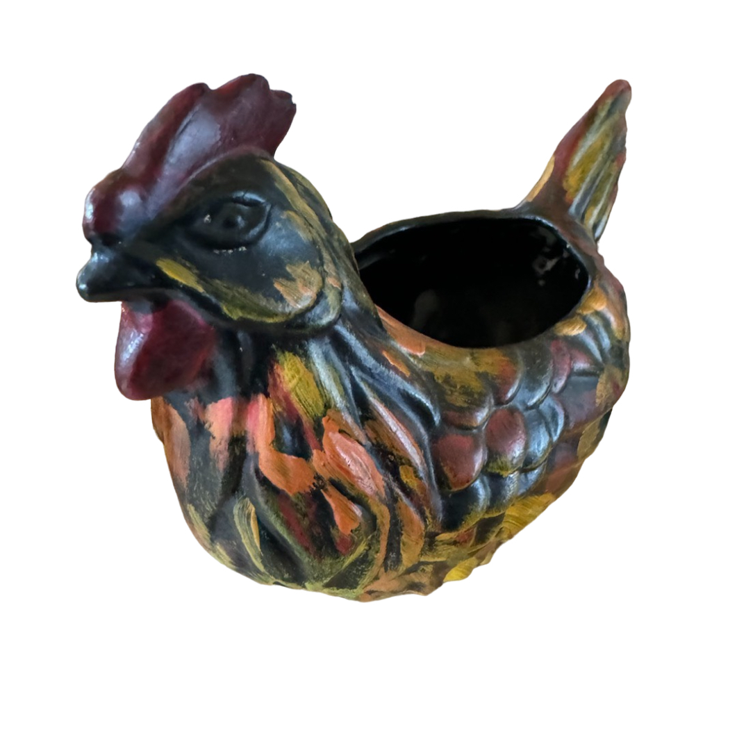 Ceramic Rooster Planter