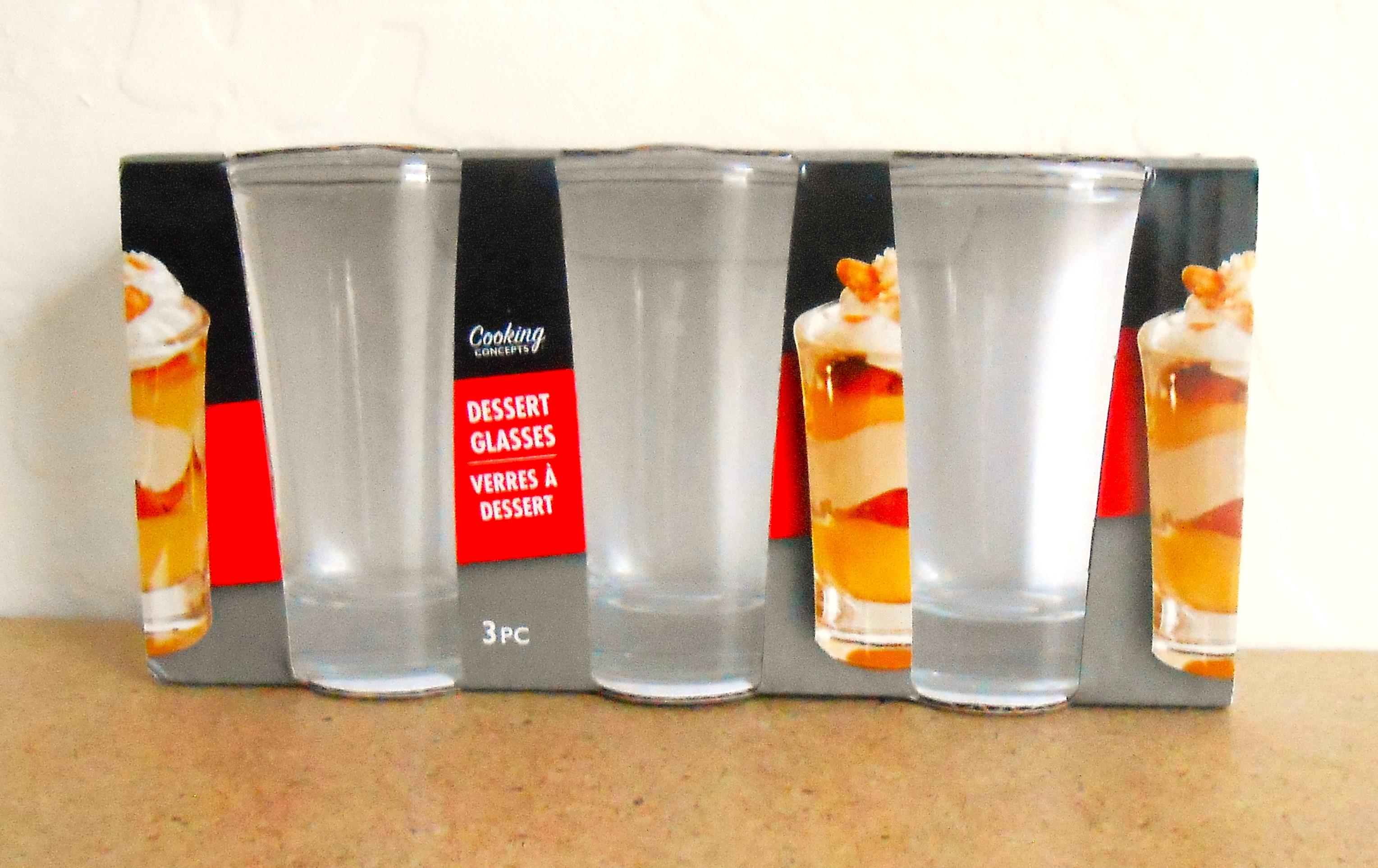 Cooking Concepts New 1.5 oz. Dessert Shot Glasses, 3-ct.